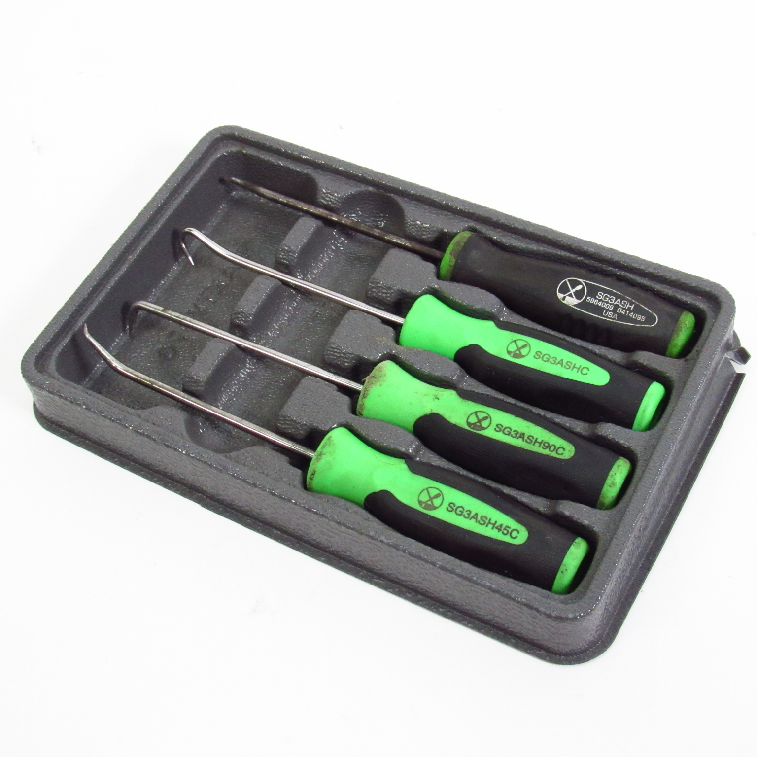 Snap-on Tools USA SGASA204CG 4-Piece Mini Pick Set - Green