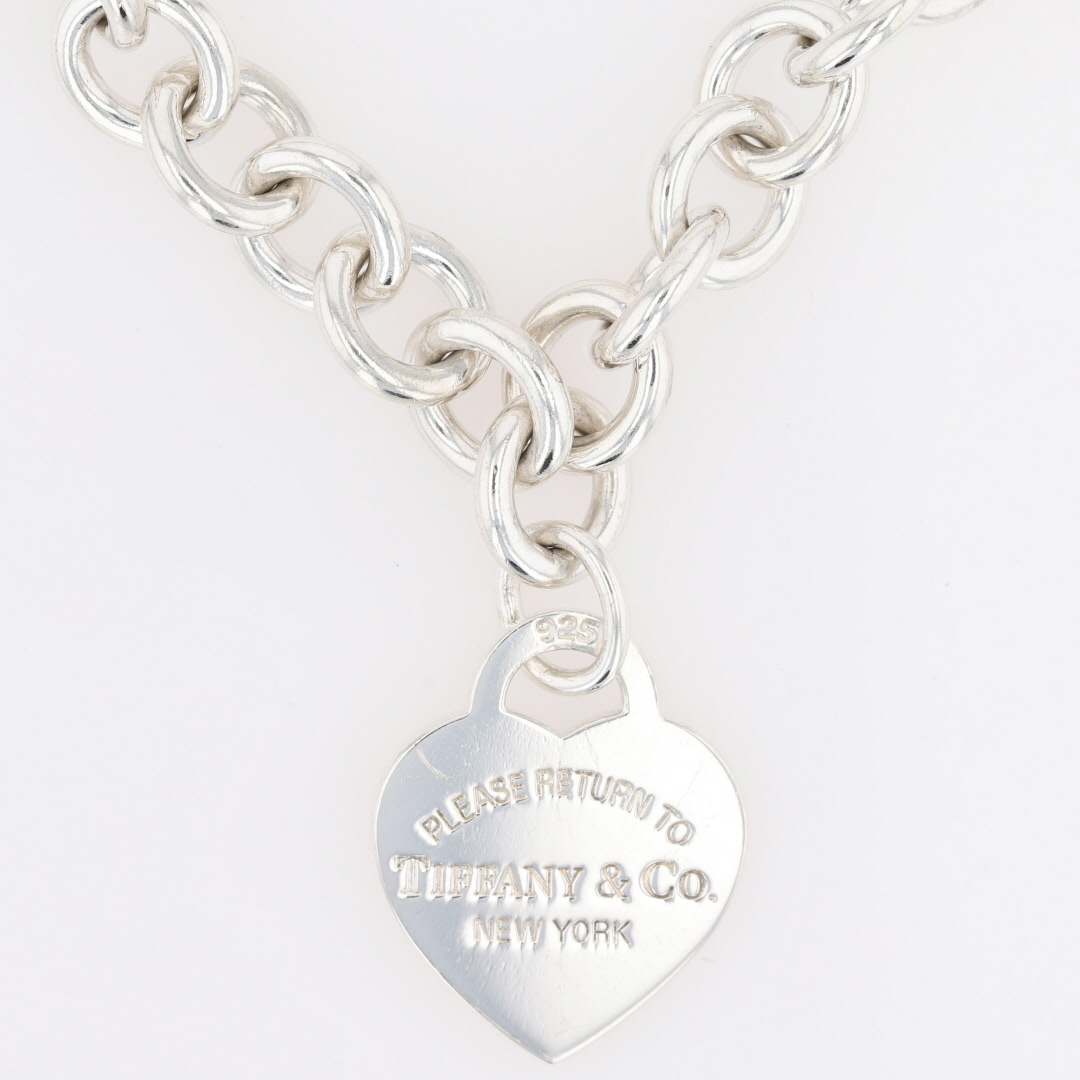 Return to Tiffany® Heart Tag Cable Link 16" Necklace Sterling Silver 69 ...