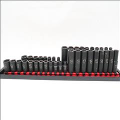 Matco 39 Piece 3/8" Drive Metric + SAE Deep/Shallow Impact Socket Set