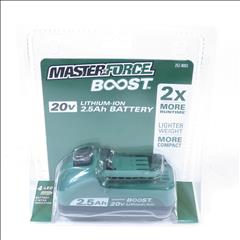 Masterforce 252-8003 Boost 20-Volt Lithium-Ion Lightweight 2.5Ah ...