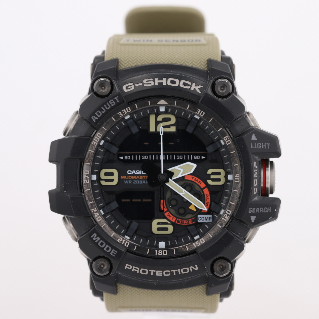 Casio G-Shock Mudmaster 55mm Black Dial Quartz Resin Strap Men's Wristwatch