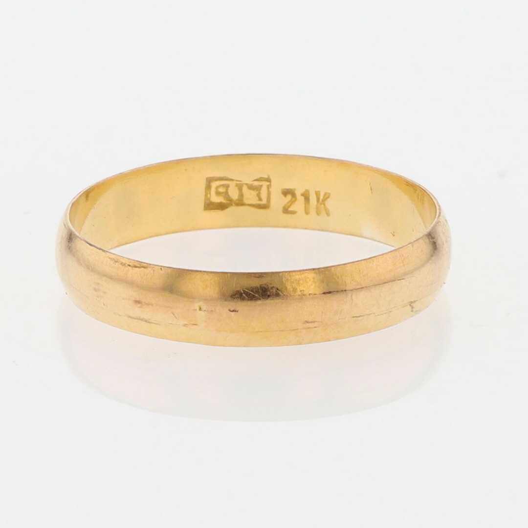 4.1mm Classic Wedding Band Ring 21k Yellow Gold 2.17 Grams Size 8