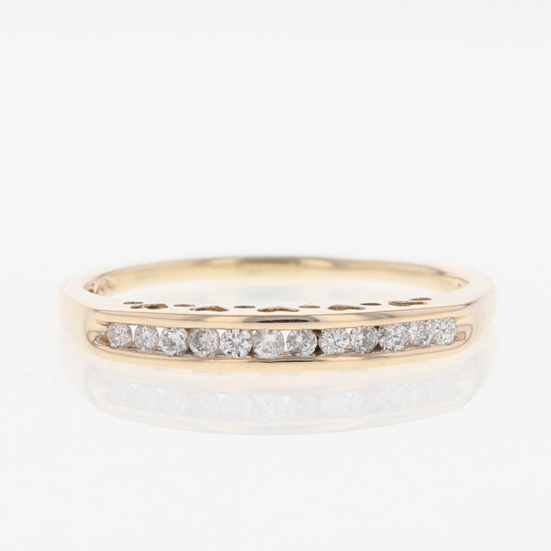 .18ctw Round Cut Diamond Channel-Set Wedding Band Ring 10k Yellow Gold ...