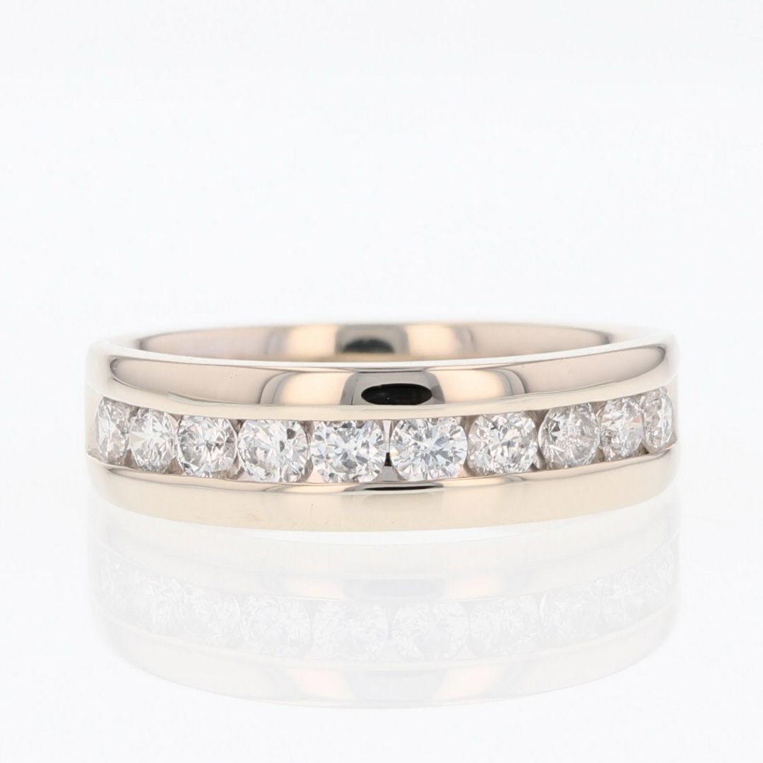 .95ctw Round Cut Diamond Channel-Set Wedding Band Ring 14k White Gold ...