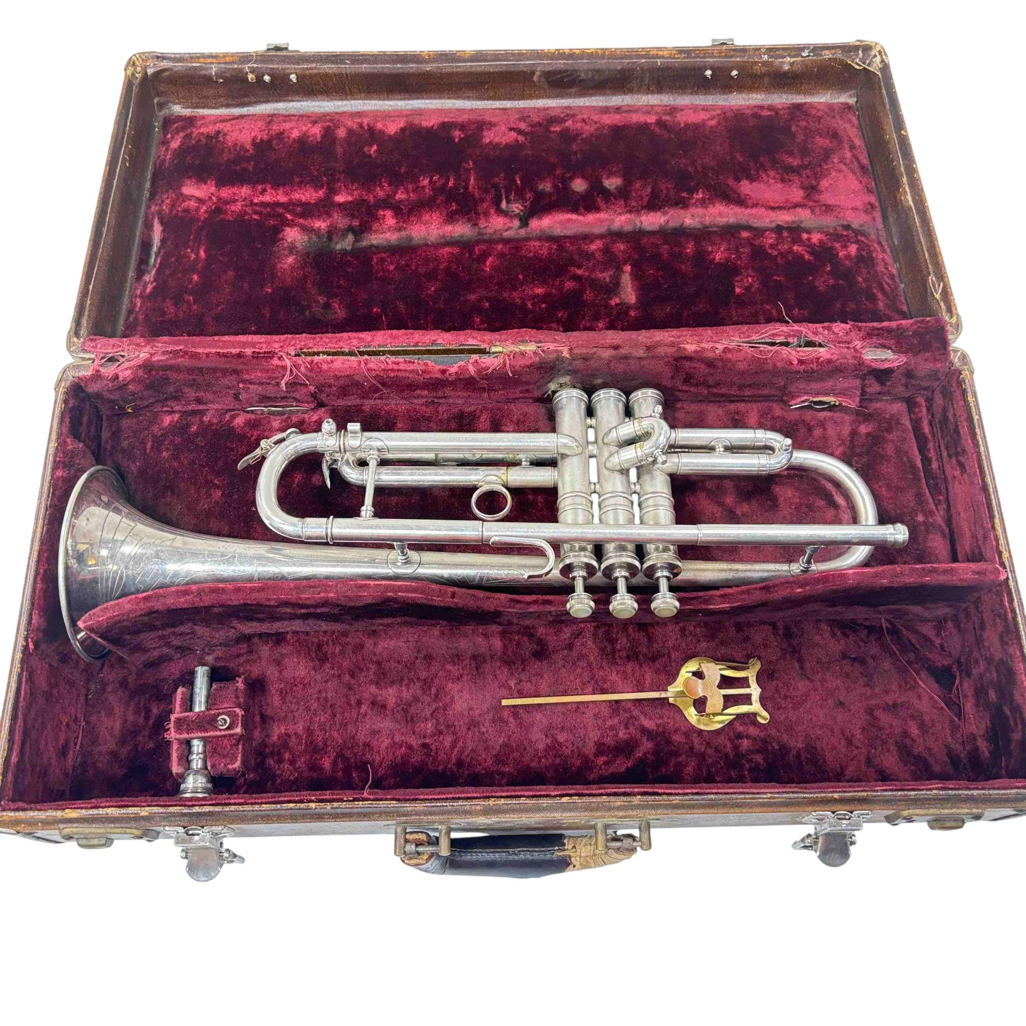 Conn 26B Elkhart 1946 Vintage Silver Finish Trumpet