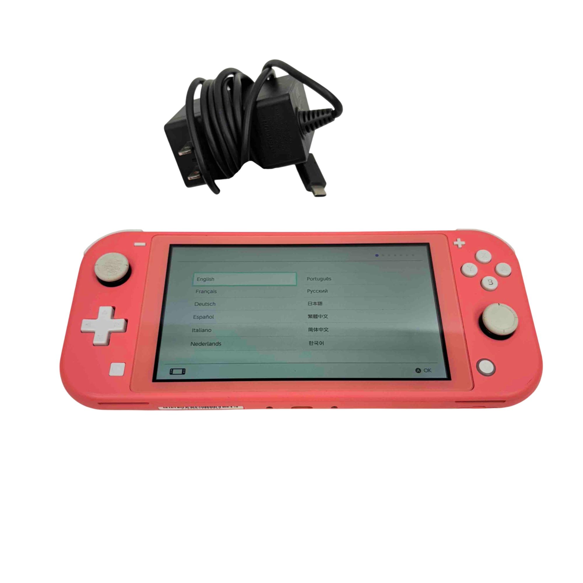 Nintendo Switch Lite HDH-001 32GB Coral Pink Handheld Console 8125