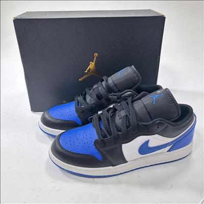 Nike Air Jordan 1 Low Alternate Royal Toe Size 7Y Sneakers - 553560-140