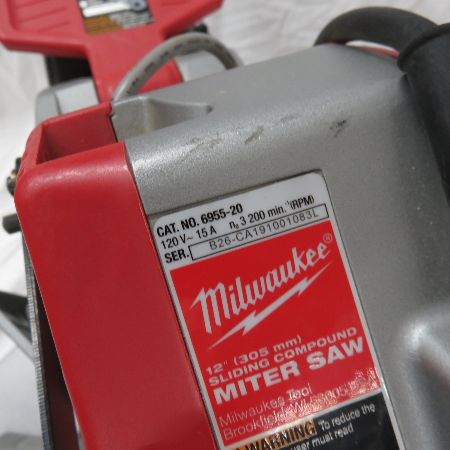 Milwaukee 6955-20 12 in. Corded Electric Dual Bevel Sliding Compound Miter Saw