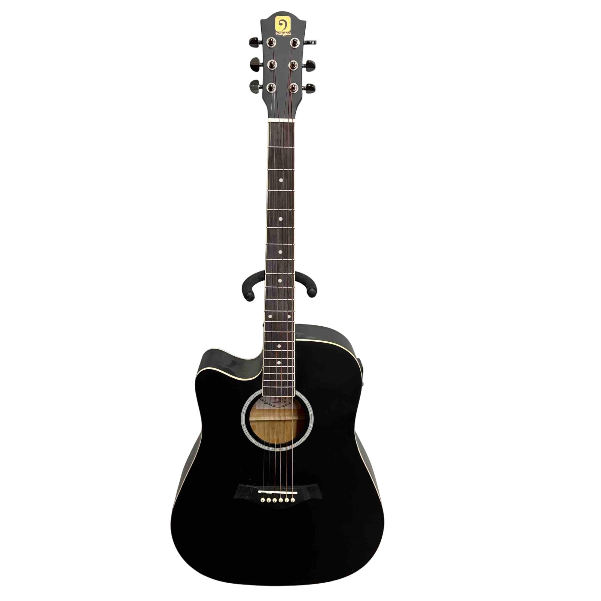 Vangoa VGE-1L Blk Beginner Adult Full Sz 4/4 6-String Electric Acoustic ...