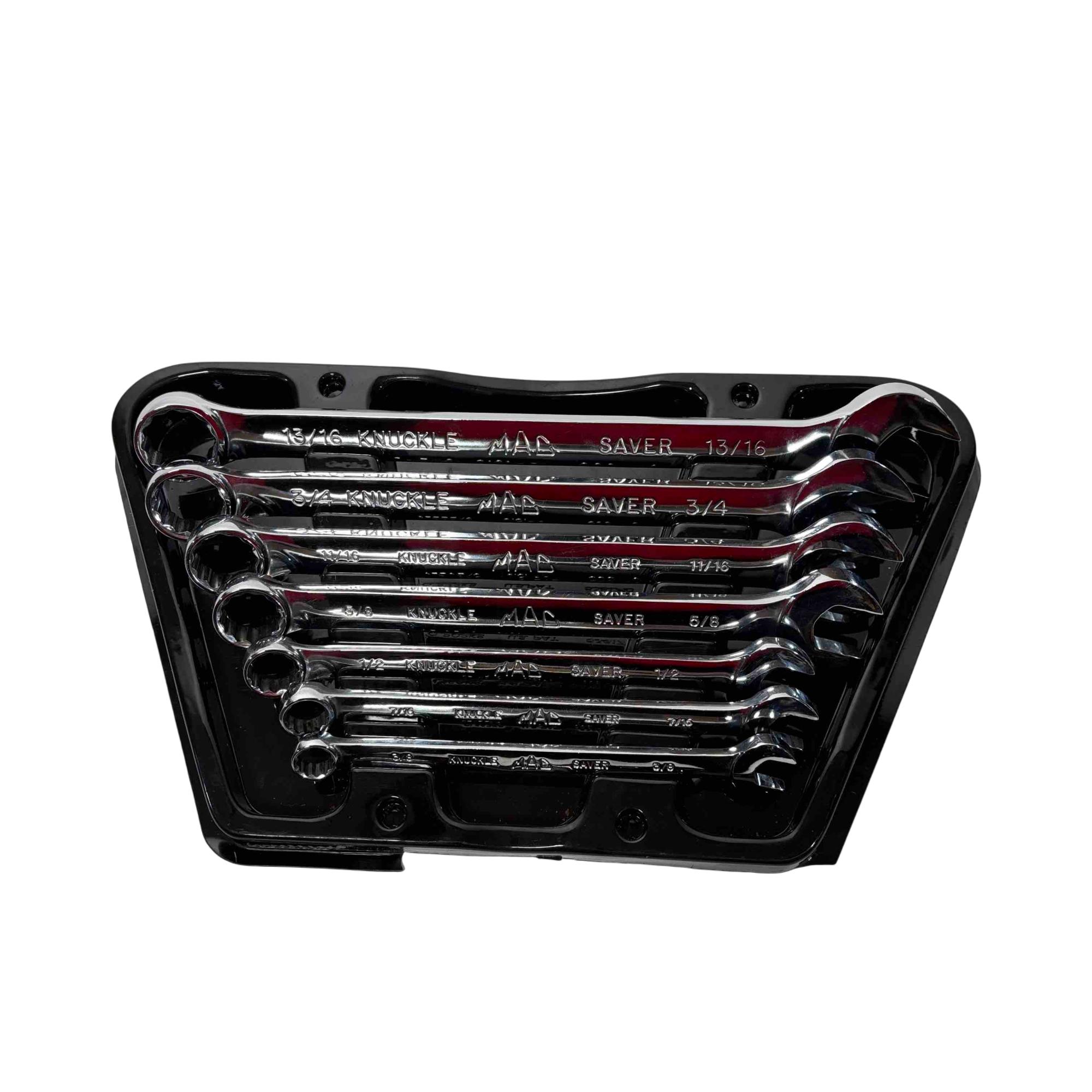 MAC Tools 7-Piece SAE 12 Point Knuckle Saver Combination Wrench Set