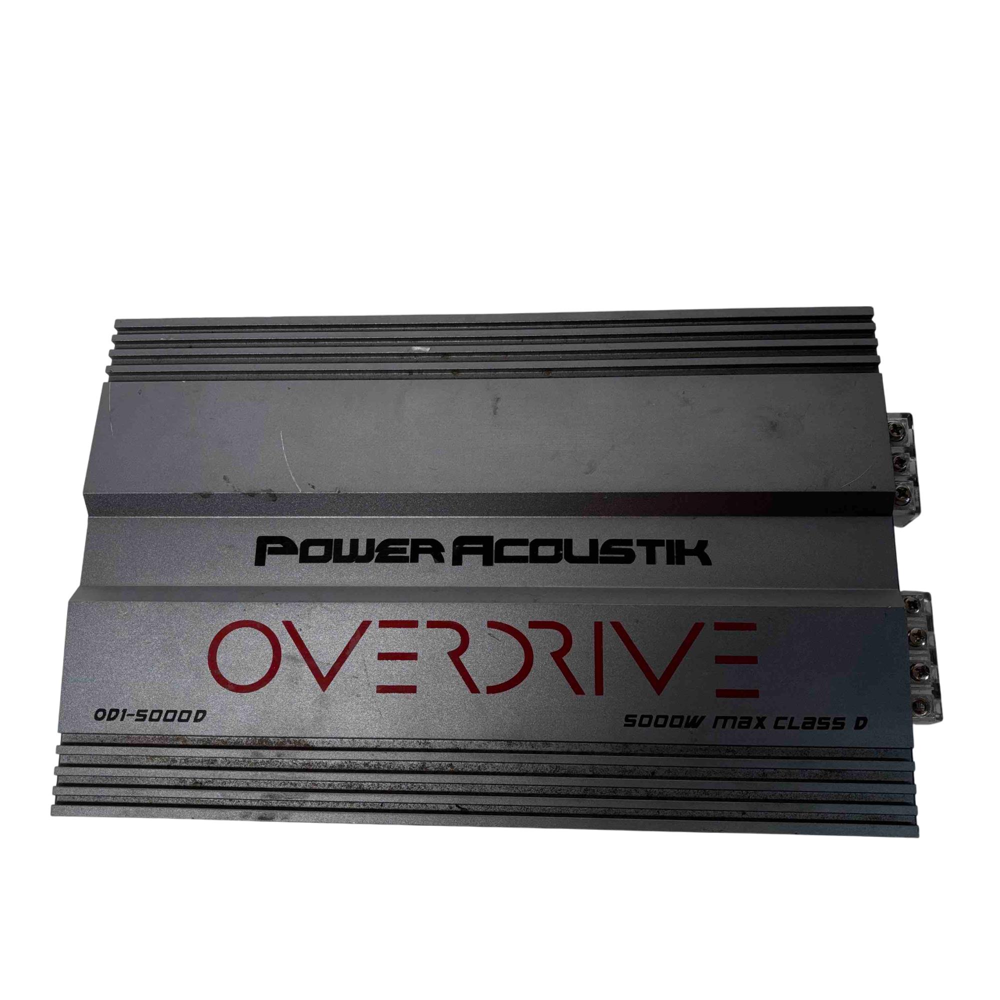 Power Acoustic Overdrive Series 0D1-5000D 5000W MAX Class D Monoblock ...