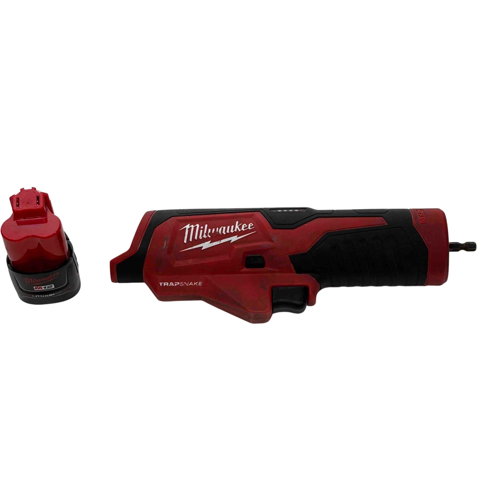 Milwaukee 14-50-2576 M12 Trap Snake 12V Li-Ion Toilet/Urinal Auger ...