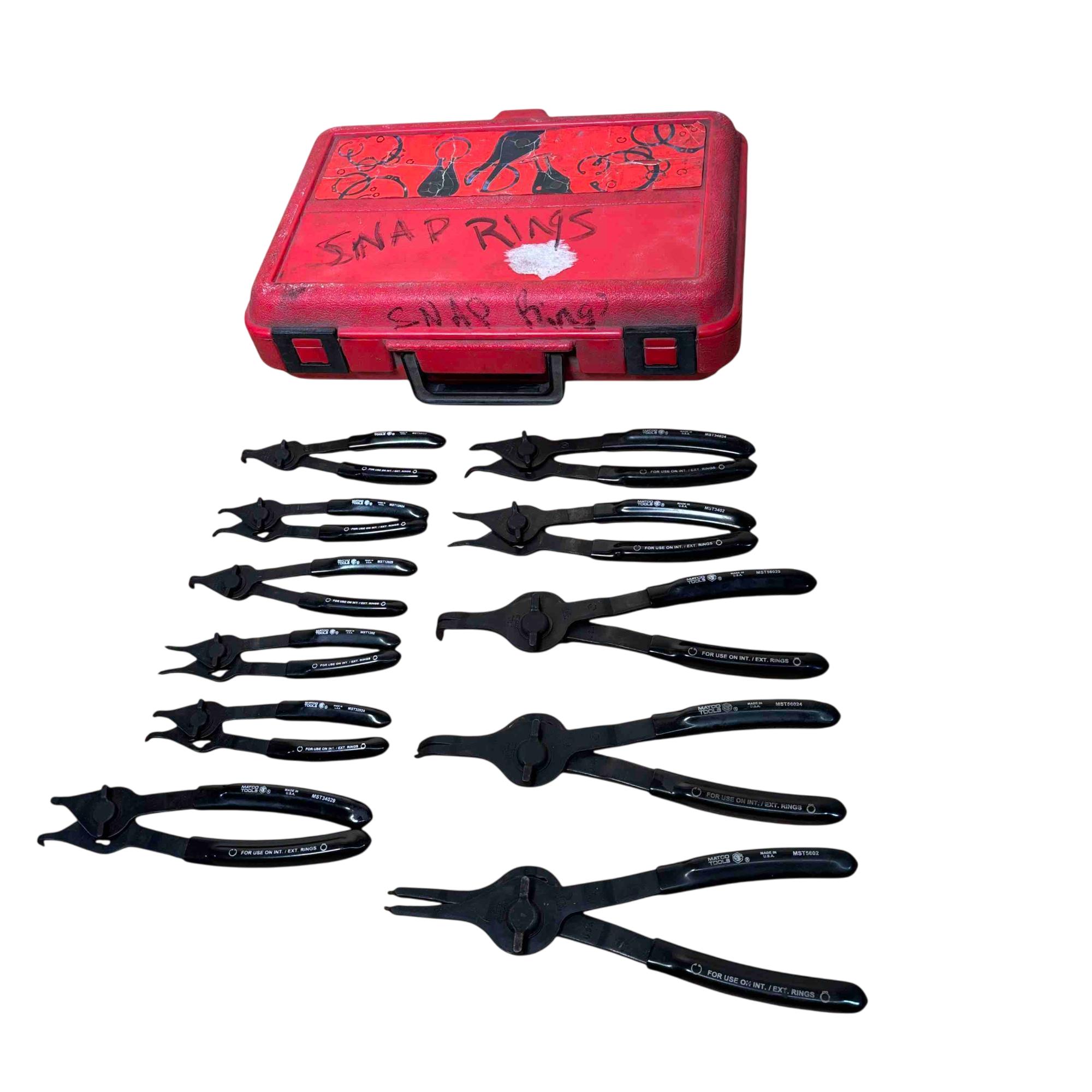 MATCO Tools 11-Piece Snap Ring Pliers Set