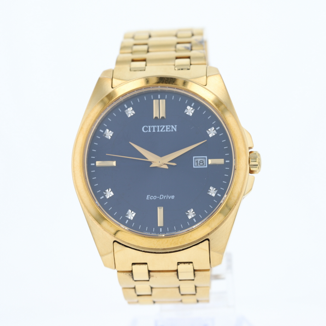 Citizen Classic Peyton Diamond Accent 42mm Blue Dial Stainless Steel ...