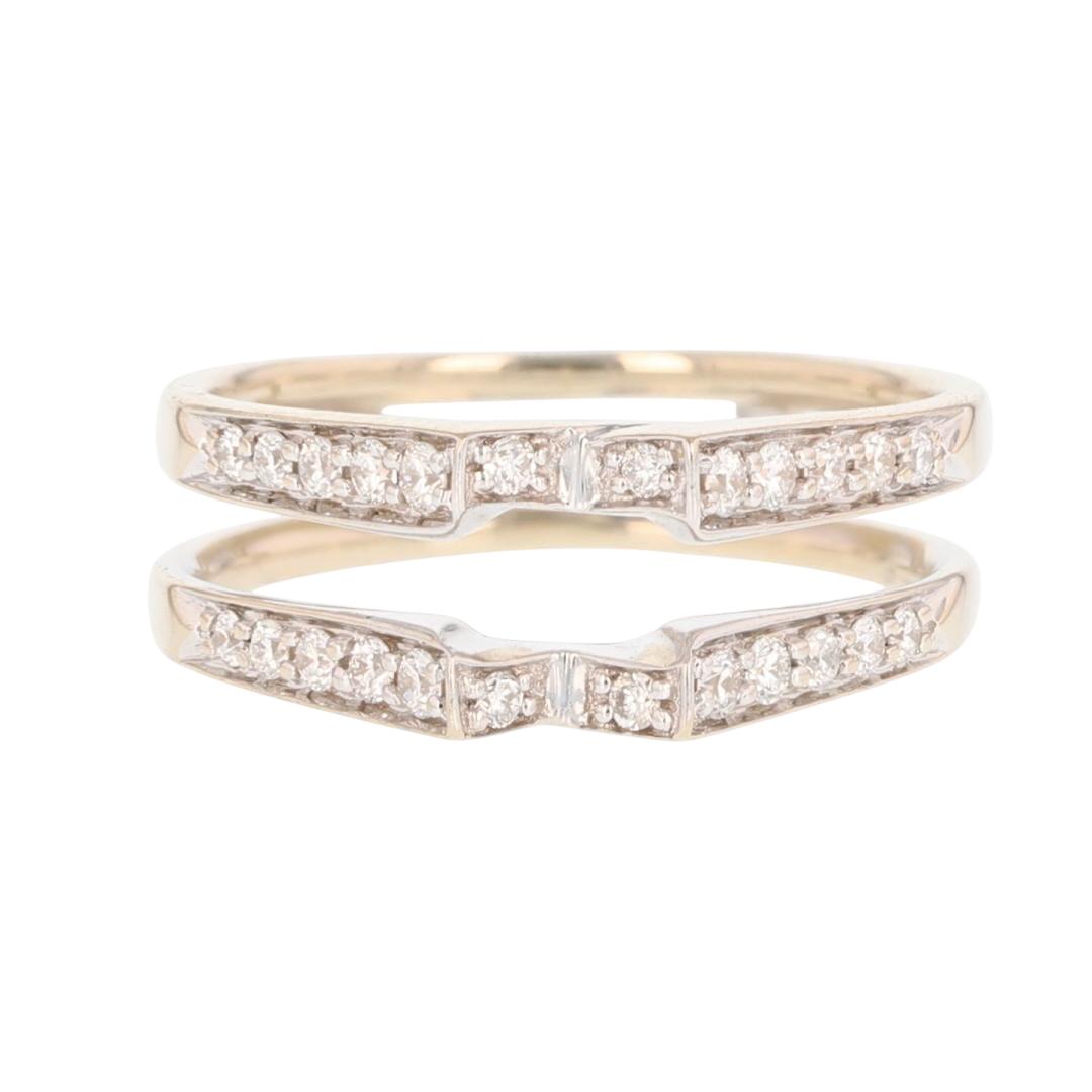 .35ctw Round Cut Diamond Enhancer Wedding Band Ring 18k White Gold Size ...