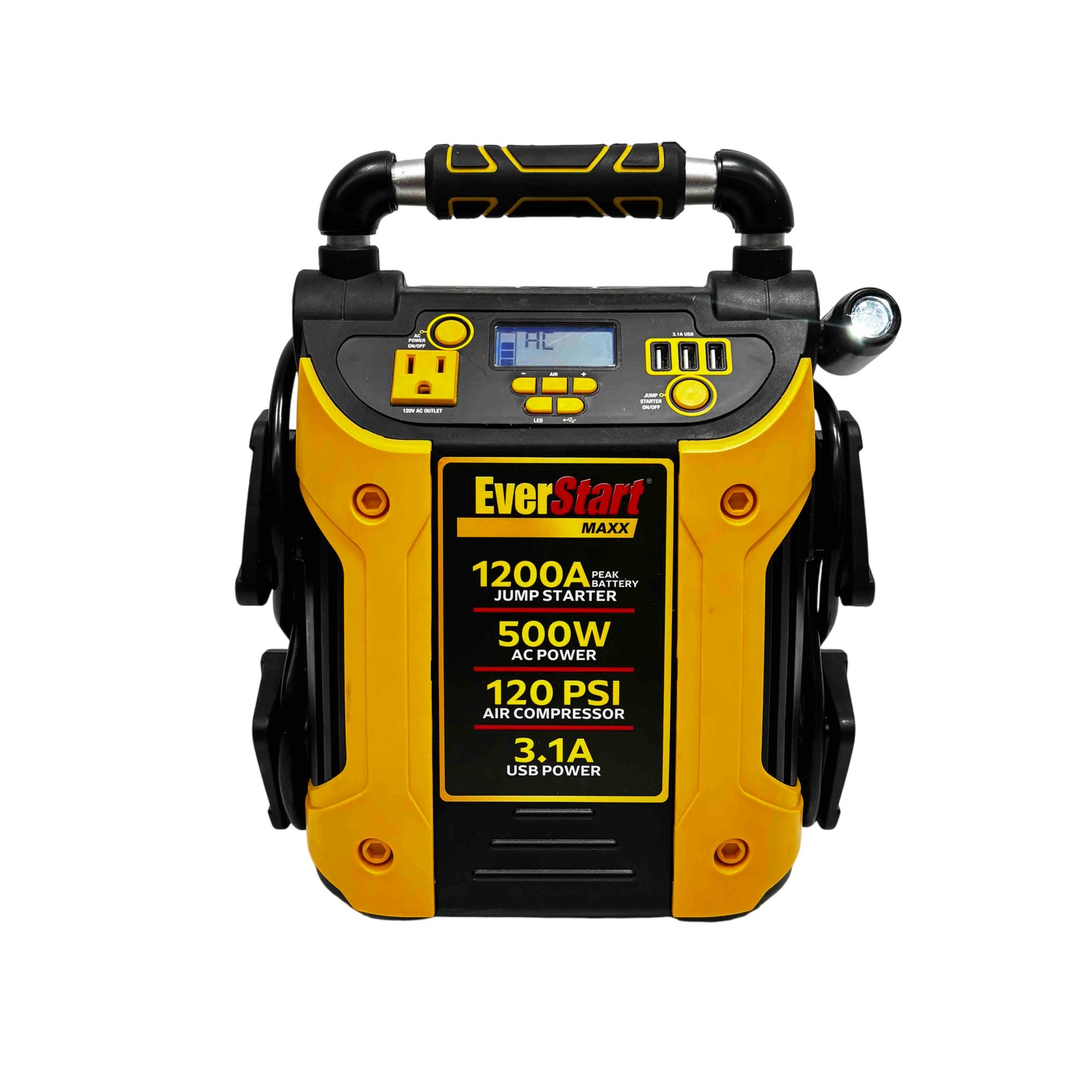 EverStart Maxx J5CPDE 1200 Peak Amps Portable Jump Starter/Compressor