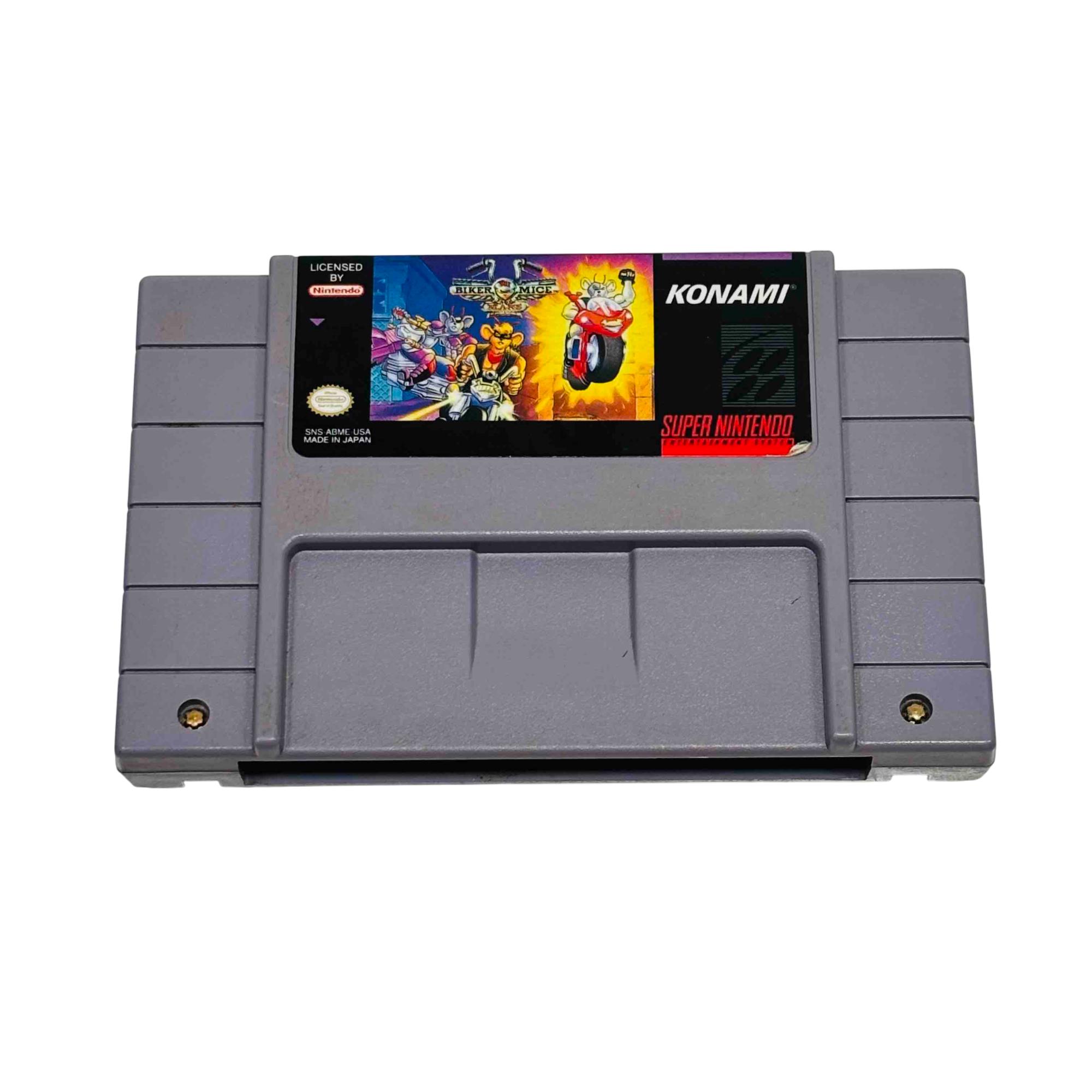 Nintendo SNES Biker Mice From Mars Video Game Cartridge