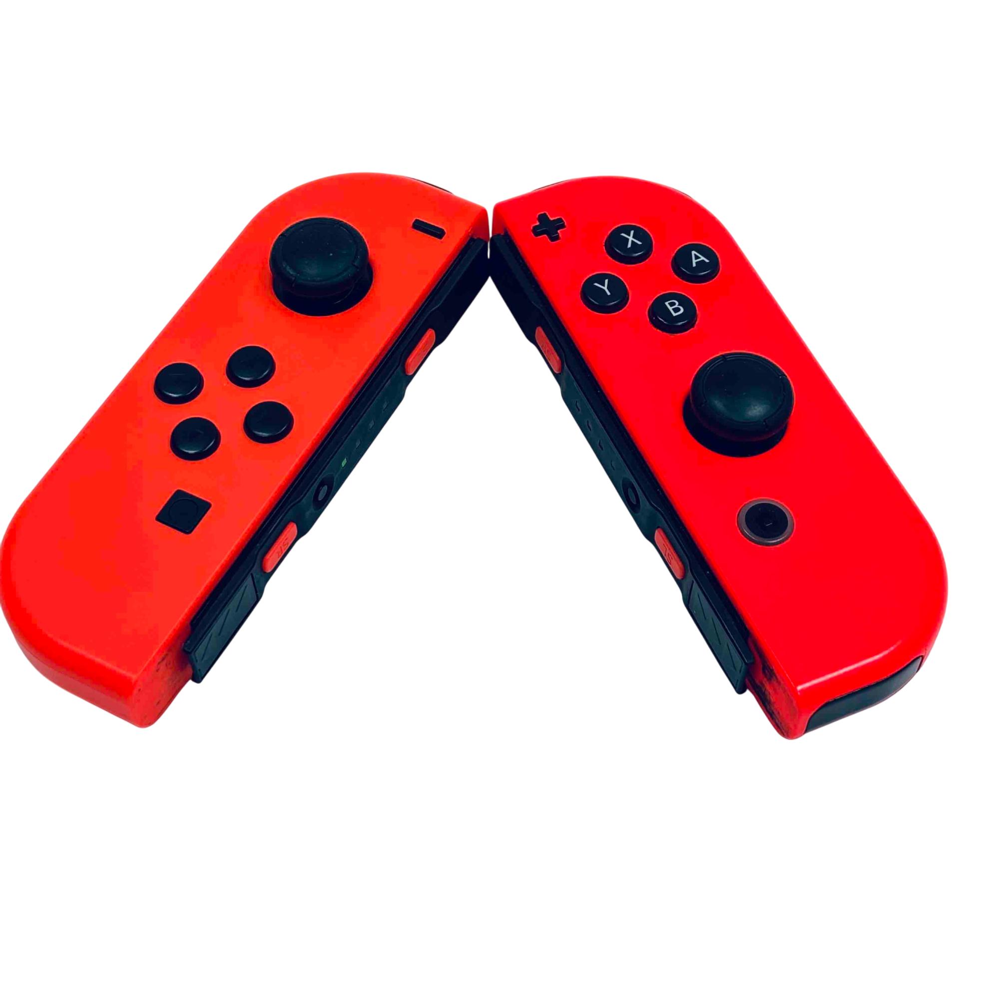 Nintendo Switch Joy-Con HAC-015 Neon Red L&R Gaming Controllers ...