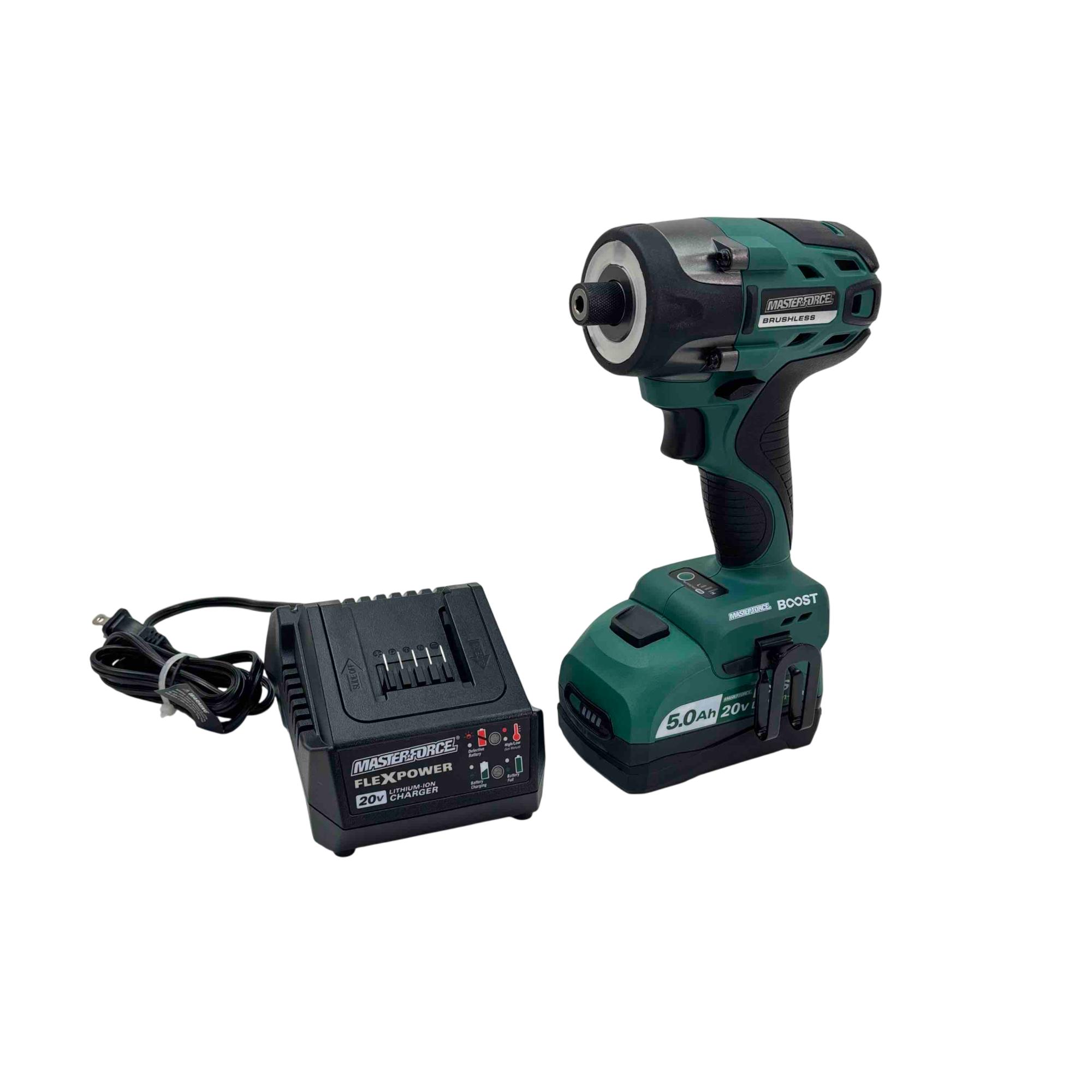 Masterforce BOOST 241-0355 20V Brushless Cordless 1/4" Impact Driver