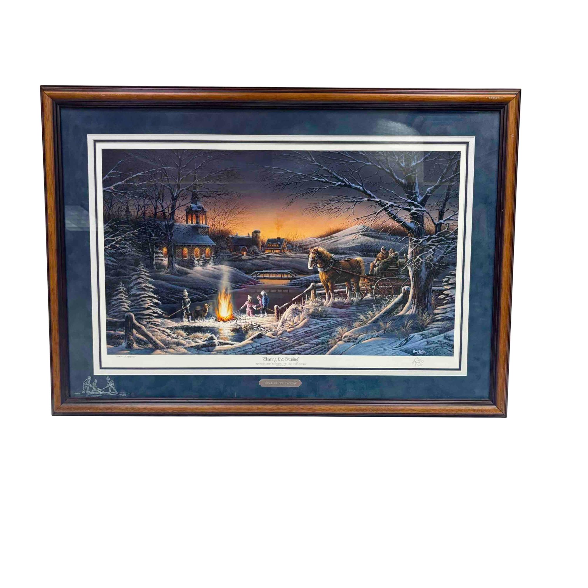 Terry Redlin Sharing the Evening Limited Edition Framed Lithograph