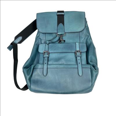 Coach Bleecker Leather Backpack - Blue