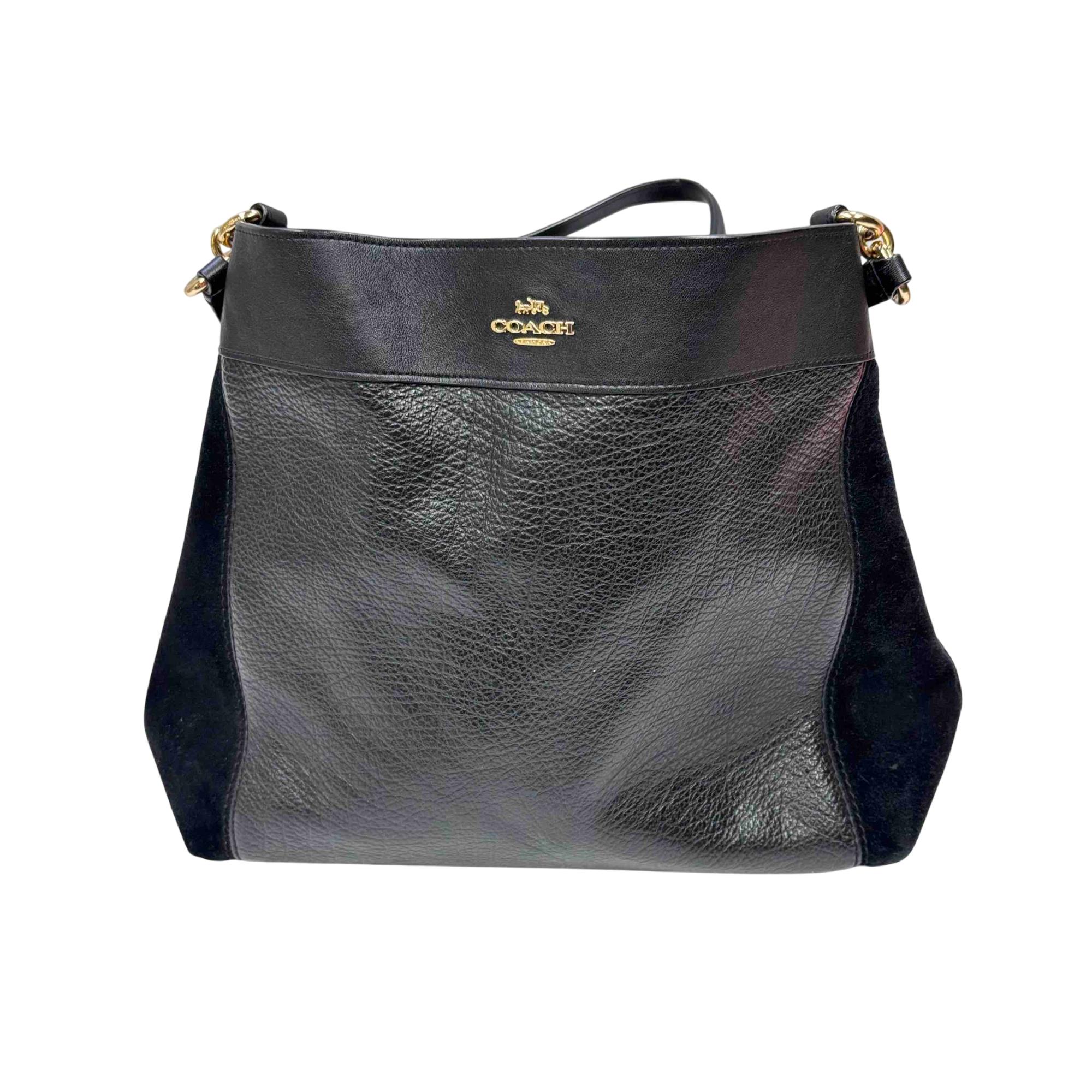 Coach F1881 Black Leather Shoulder Bag