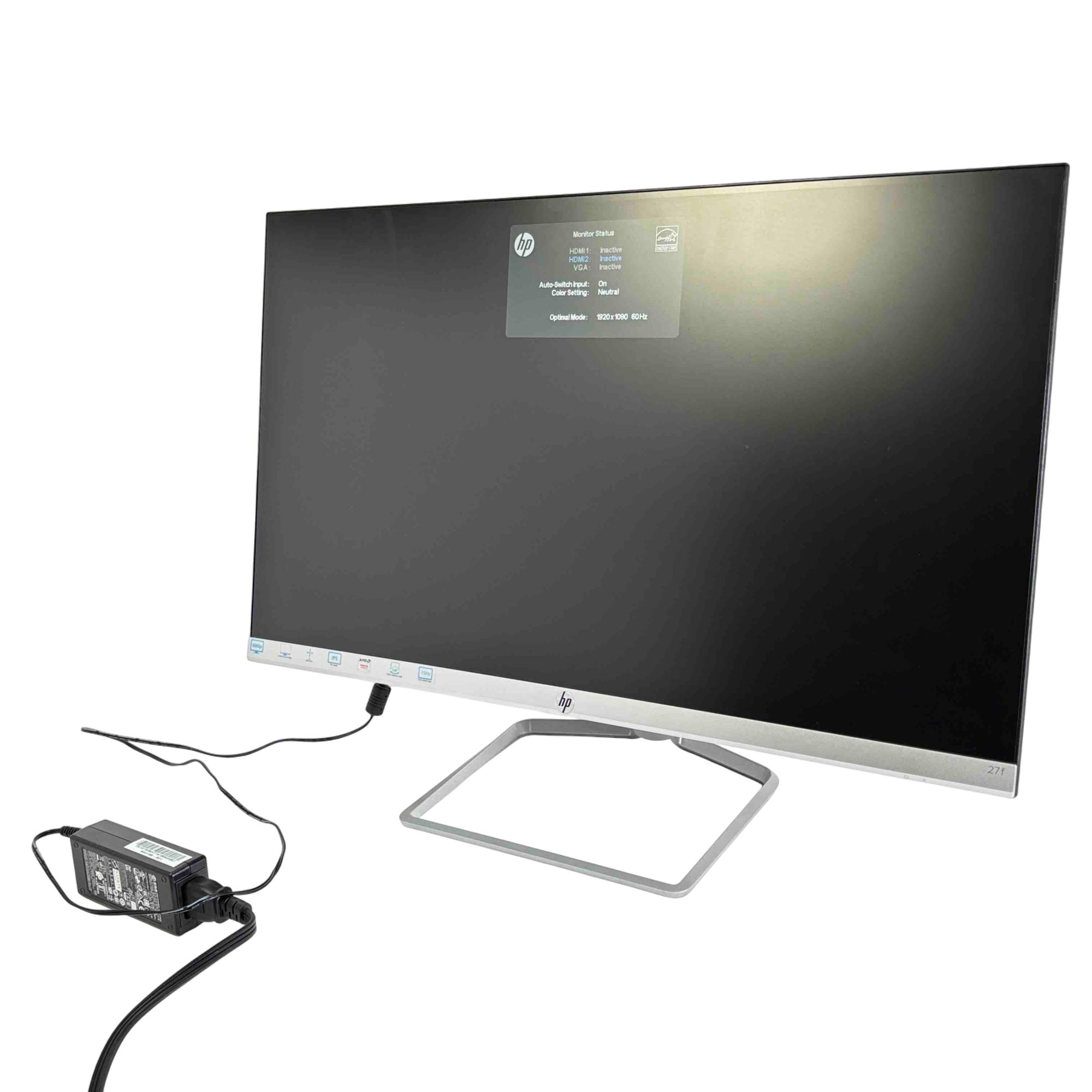 HP 27f FHD 1920x1080 27'' IPS Monitor - Local Pick-Up Only