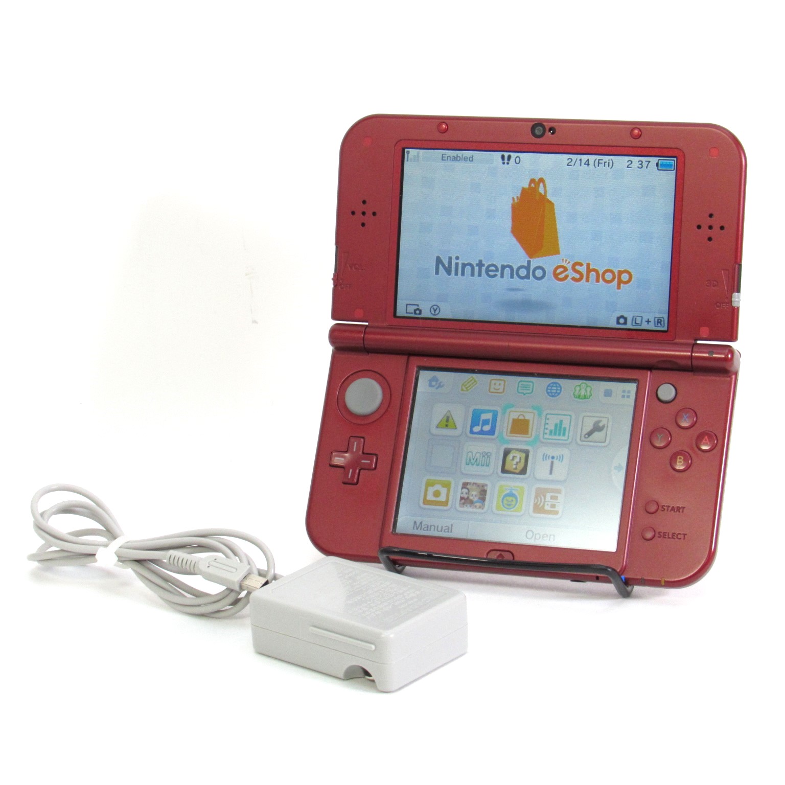 Nintendo "New" 3DS XL RED-001 Portable Video Game Console - Red