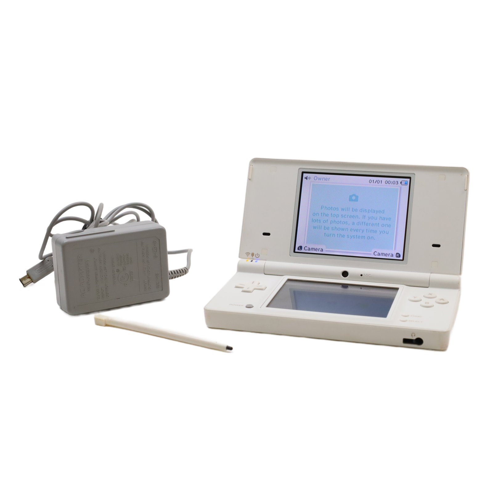 Nintendo DSi TWL-001 Dual-Screen Handheld Video Game System - White (9707)