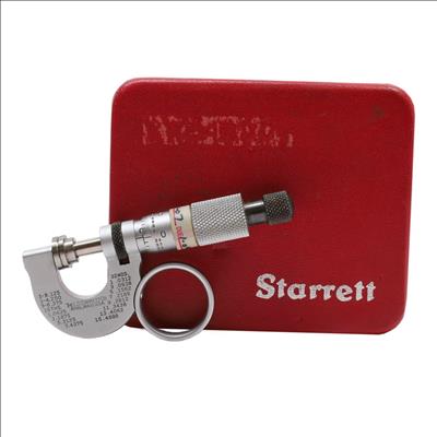 Starrett 223RL 0-11/32" Paper Gage Micrometer