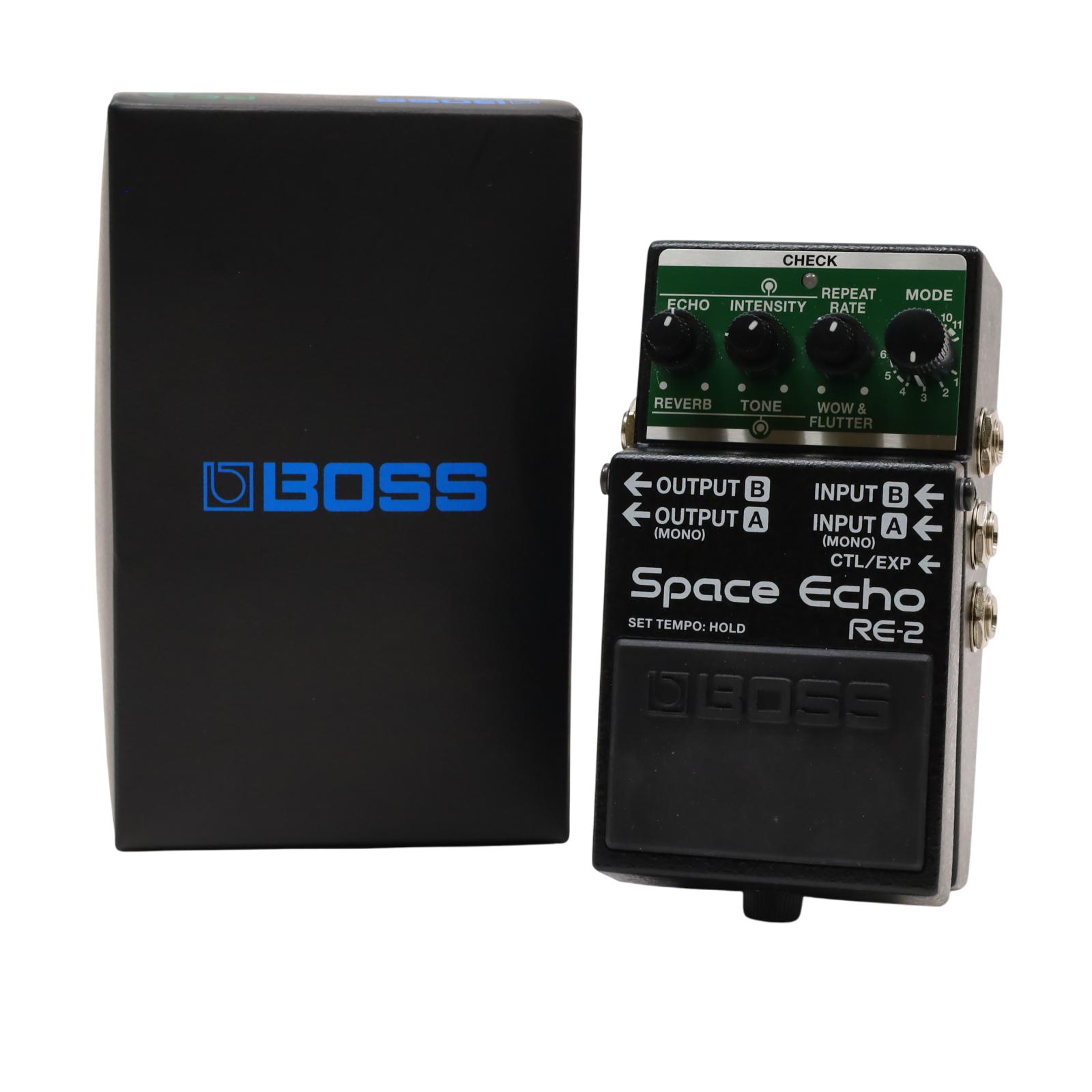 Boss RE-2 Space Echo Electric Guitar Delay and Reverb Effects Pedal