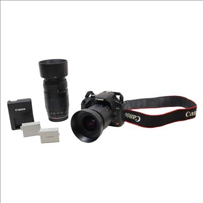 Canon EOS Rebel XSi 12.2MP CMOS Digital SLR Camera Kit - 2 Lenses