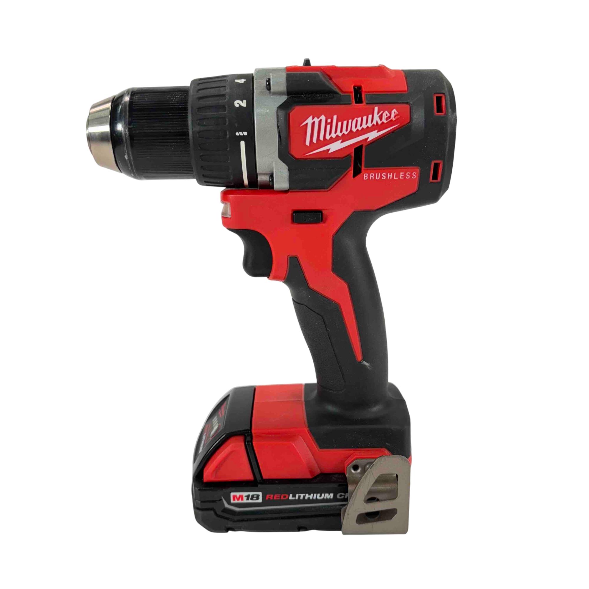 Milwaukee 2801-20 M18 18V Li-Ion Brushless Cordless 1/2 in. Compact ...