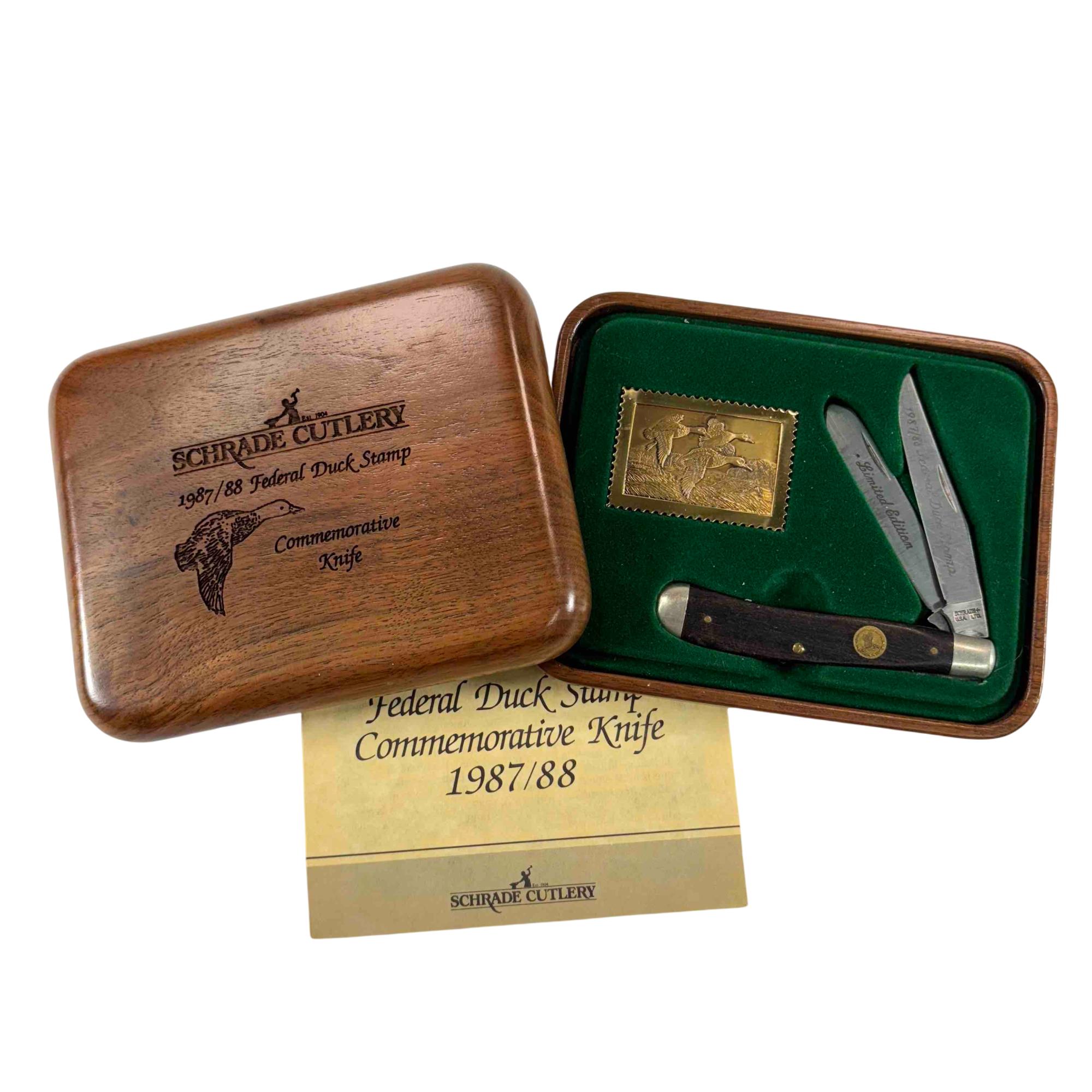 Schrade Cutlery 1987/88 Federal Duck Stamp Limited Edition ...