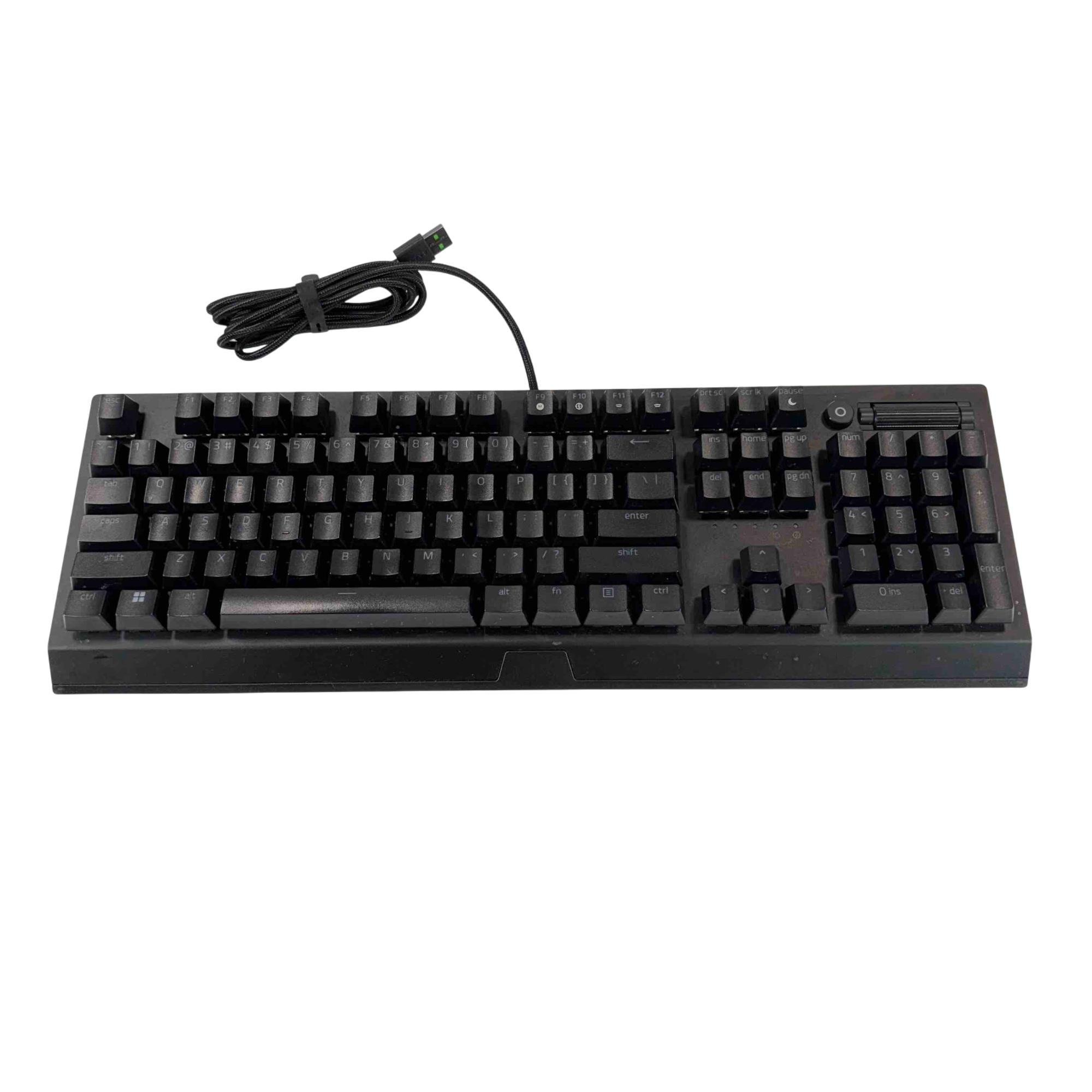 Razer BlackWidow V3 RZ03-0354 Green Switch Corded Mechanical Gaming ...