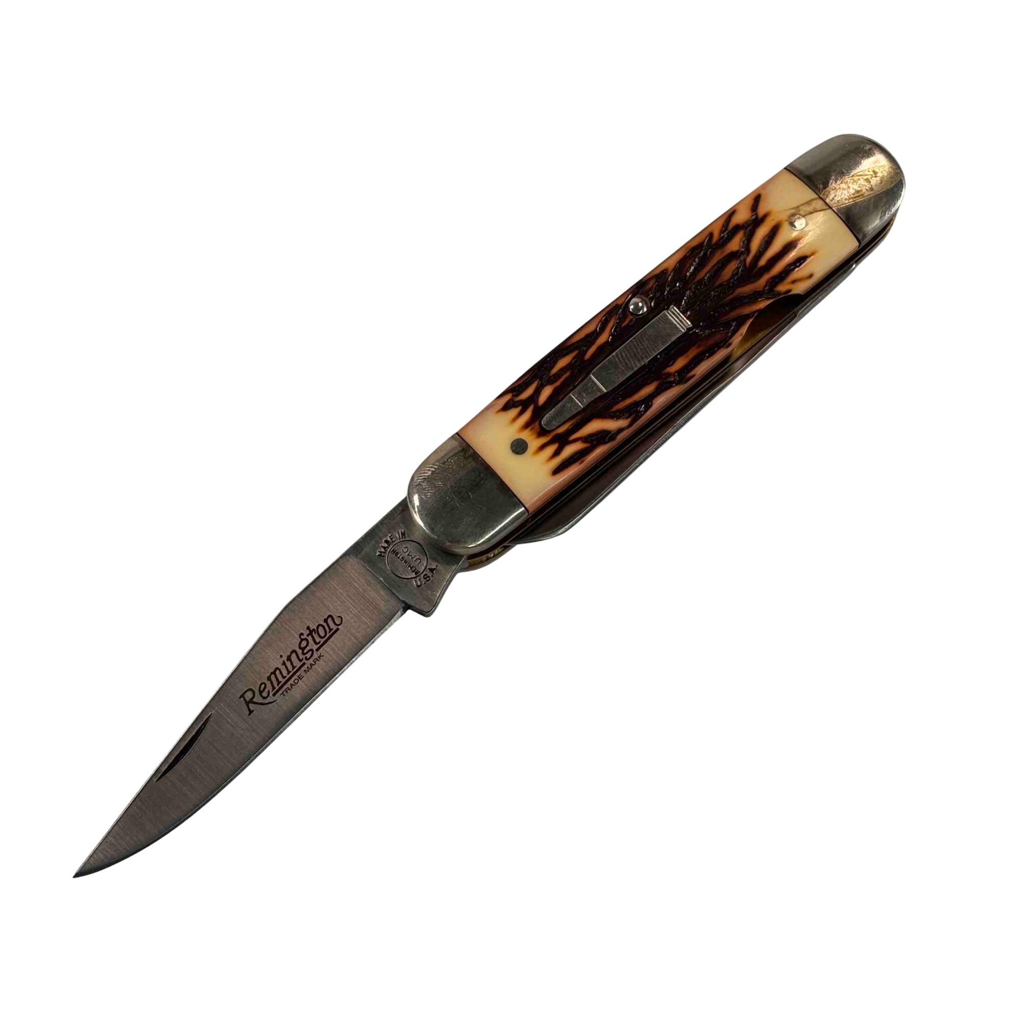 Remington R4356 Bullet Knife "Bush Pilot" Two-Blade Folding Pocket Knife