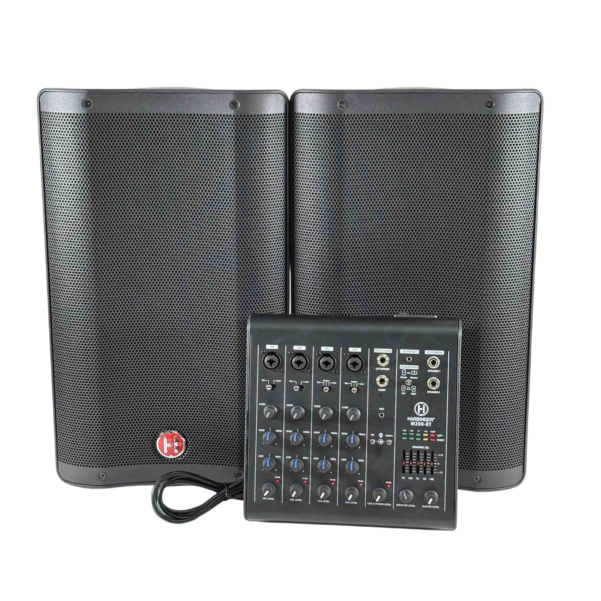 Harbinger M200-BT Bluetooth 5-Band Graphic EQ Portable PA System LOCAL ...