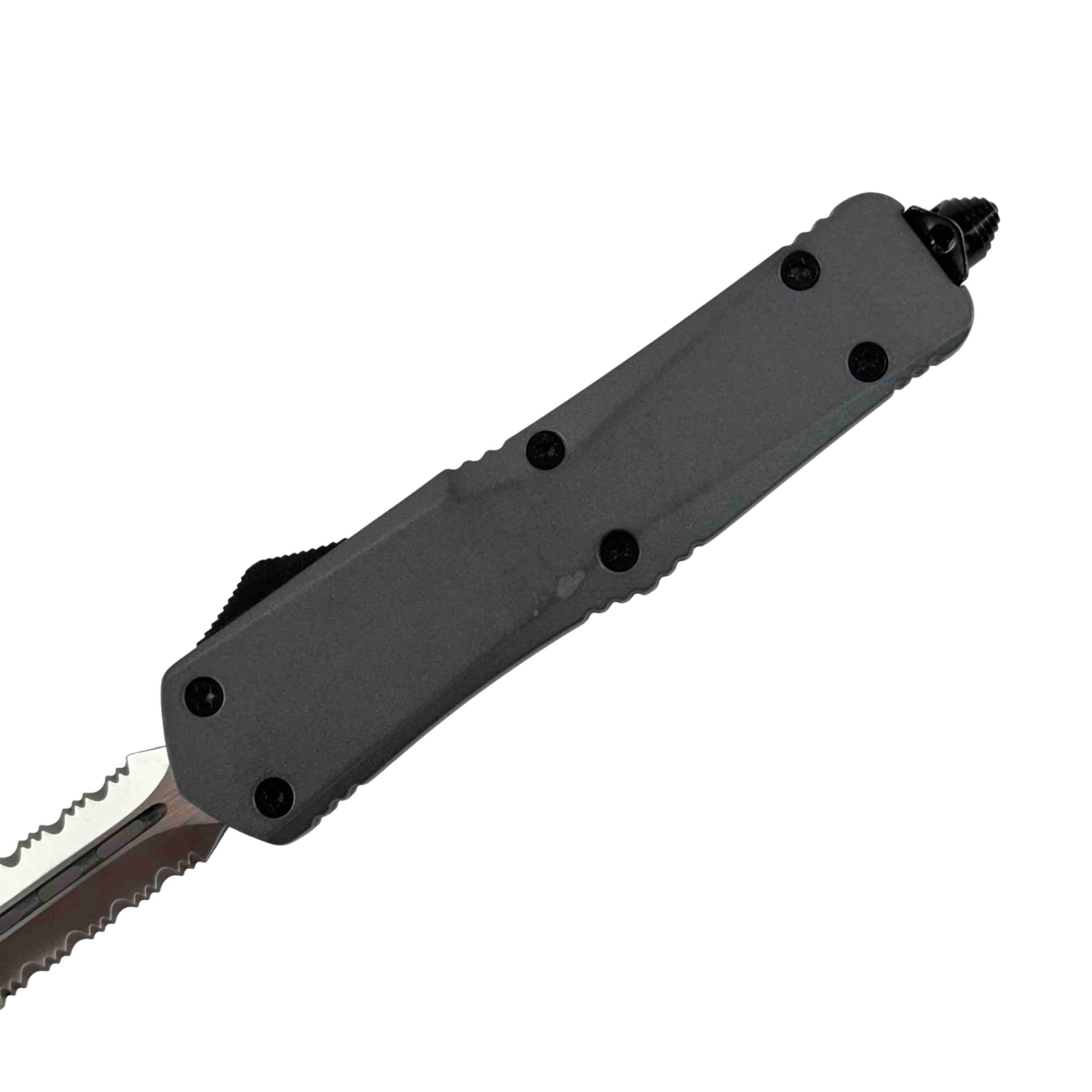 Viper-Tec Grey Ghost OTF Double Edge 3.5" Blade Zinc Alloy Handle Knife