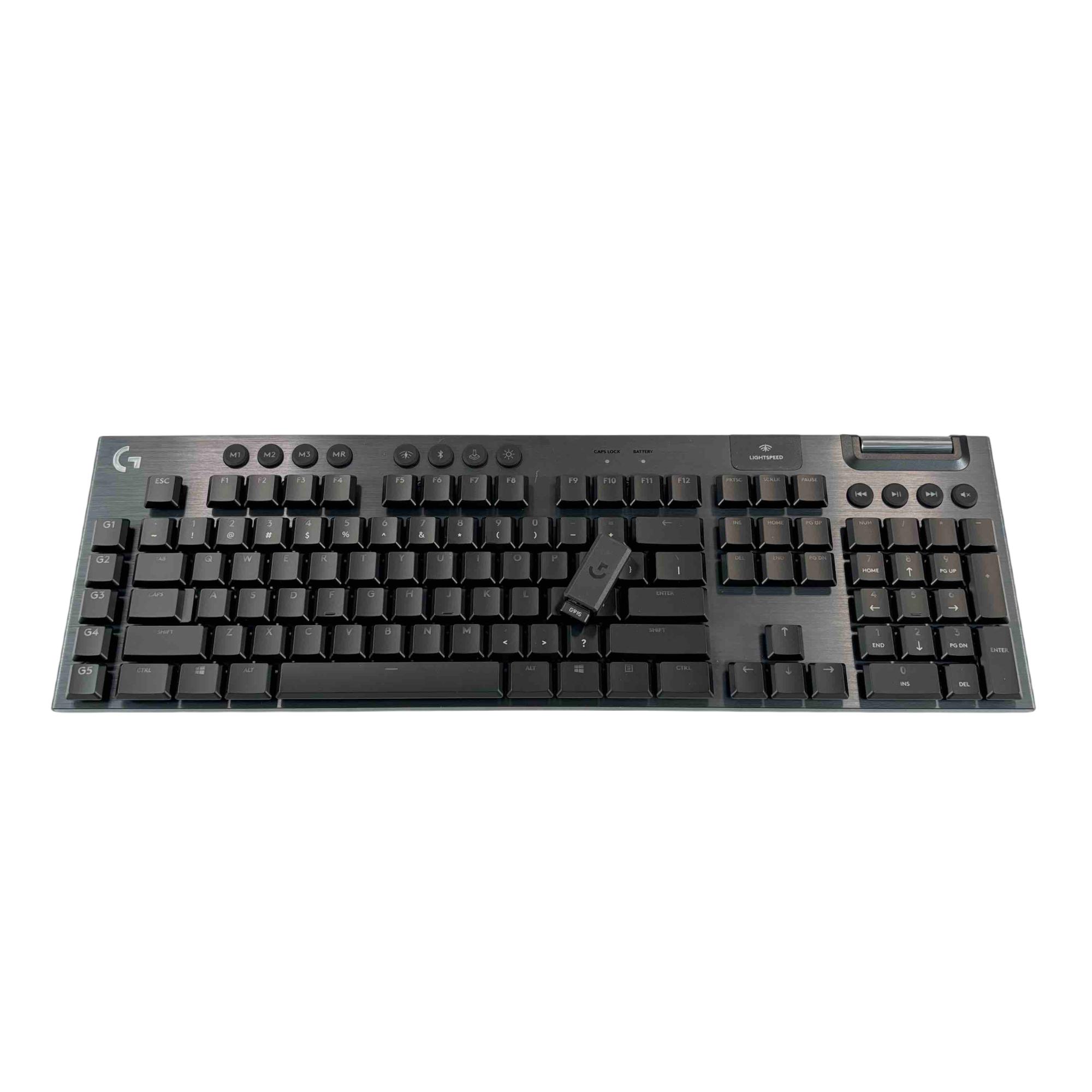 Logitech G915 LIGHTSPEED Y-R0069 Wireless Mechanical GL Clicky Switch ...