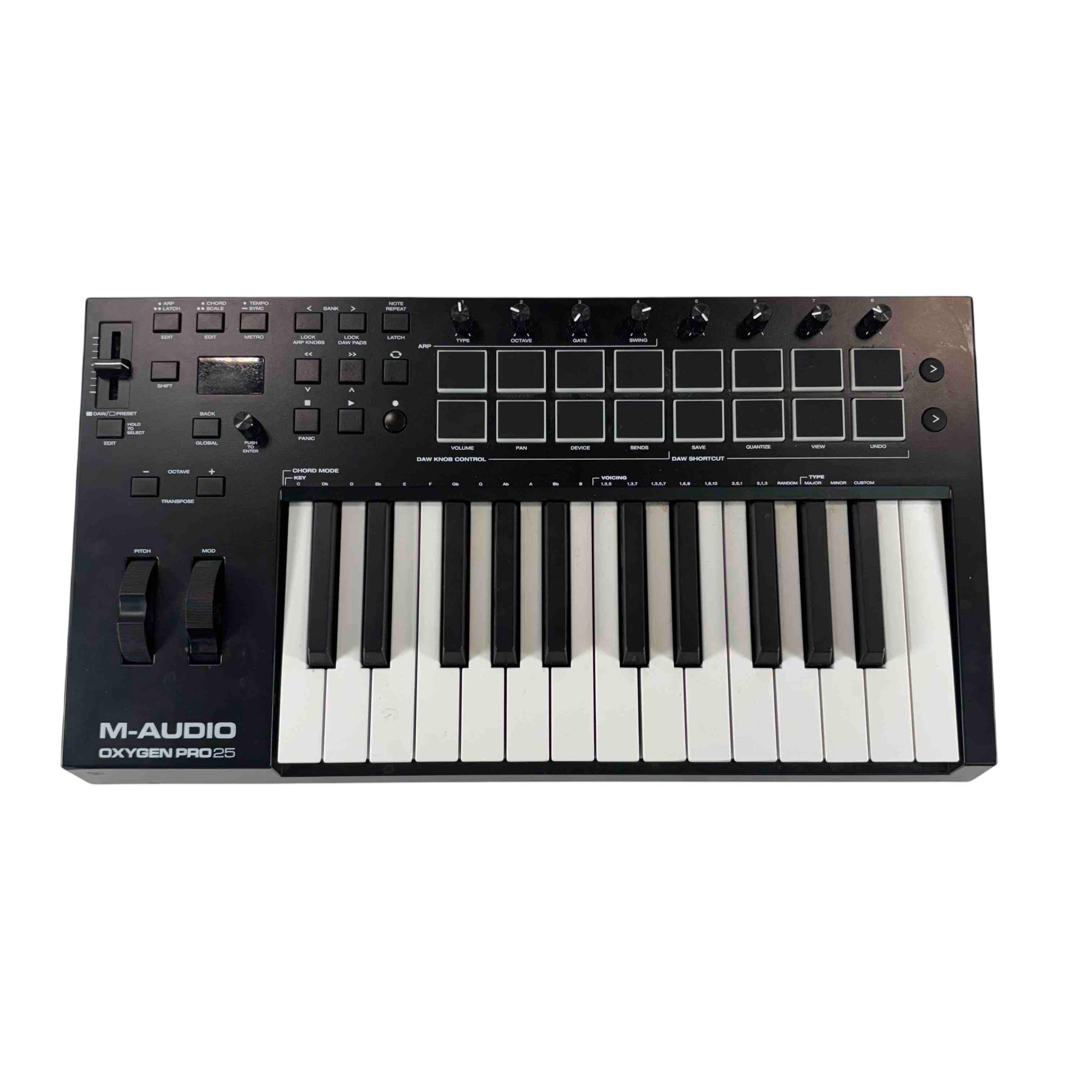 M-Audio Oxygen Pro 25 Compact 25-Key USB MIDI Keyboard Controller