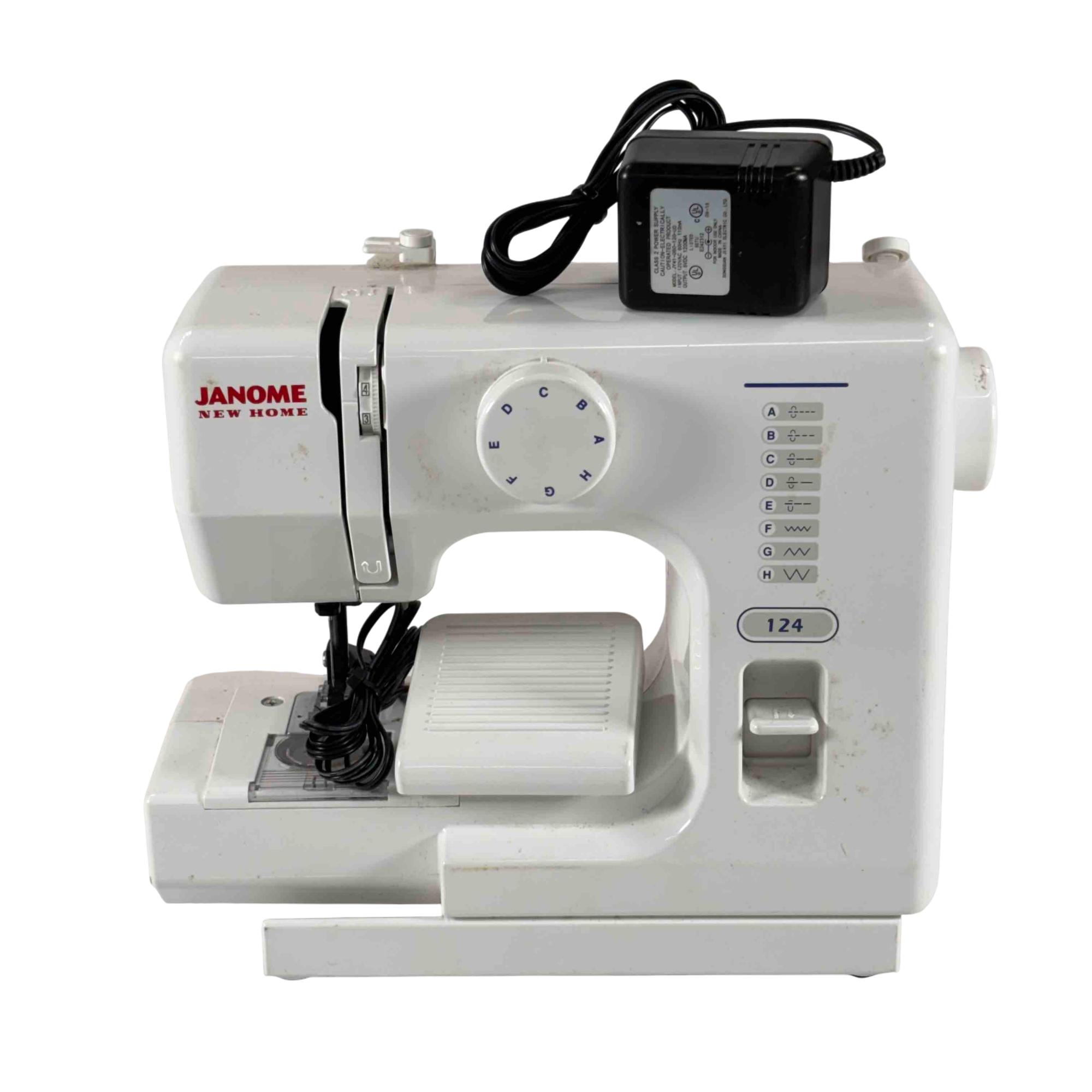 Janome New Home Model 124 Portable Desktop Electric Sewing Machine