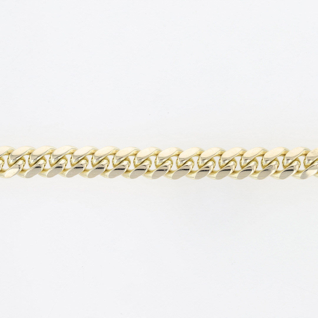 7.7mm Cuban Link Chain 8" Bracelet 14k Yellow Gold 37.06 Grams