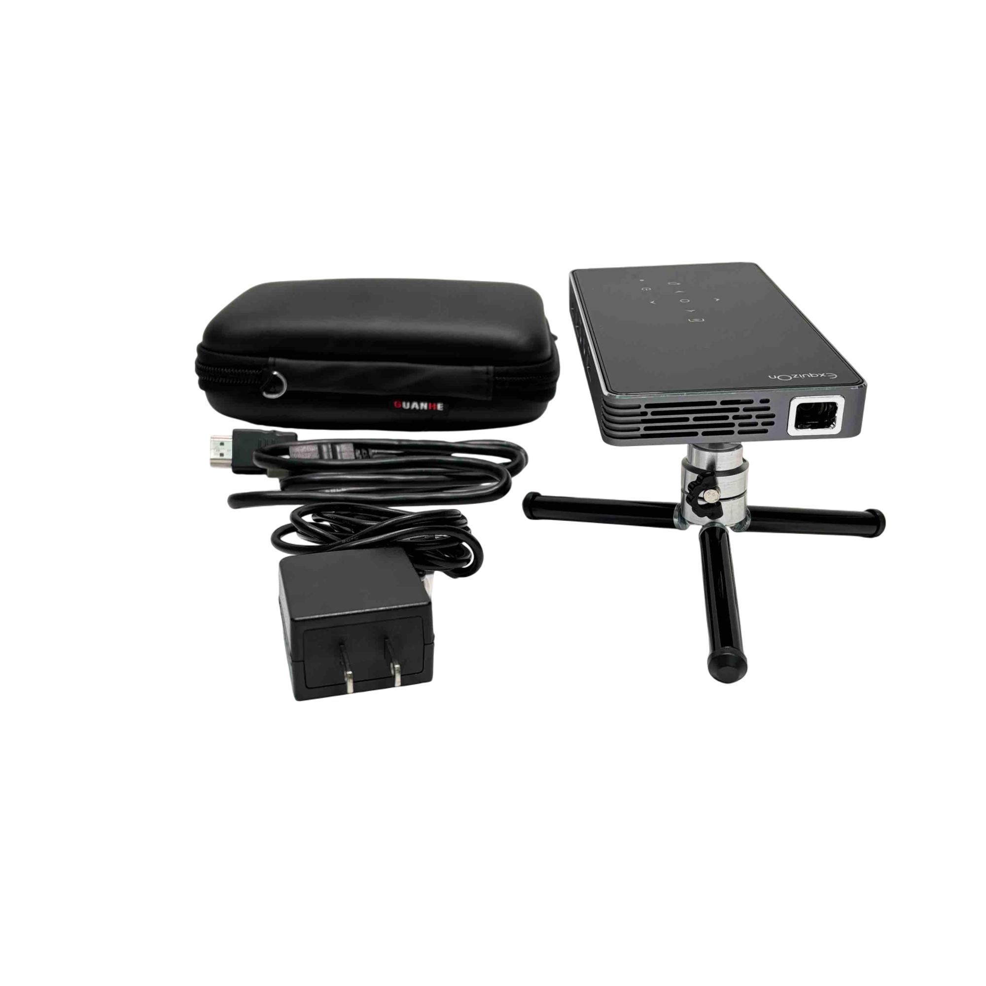 ExquizOn MiNi DLP Projector HD 1080p Smart Portable Multimedia Device