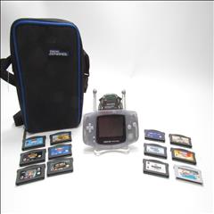 Nintendo AGB-001 Game Boy Advance Handheld Console 12 Game Bundle