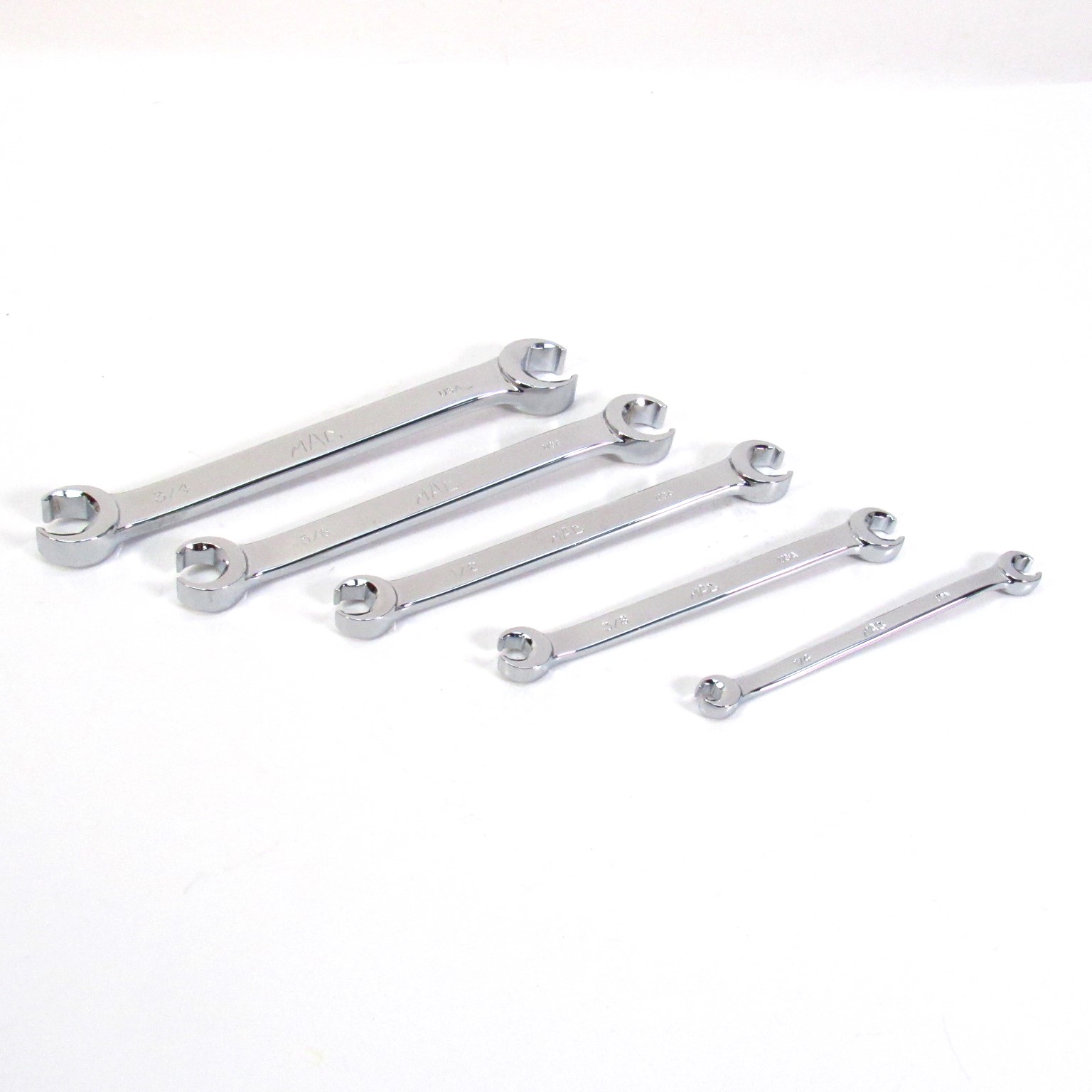 Mac Tools FB-Series USA 5-Piece 6-Point SAE Double-End Flare Nut Wrench Set