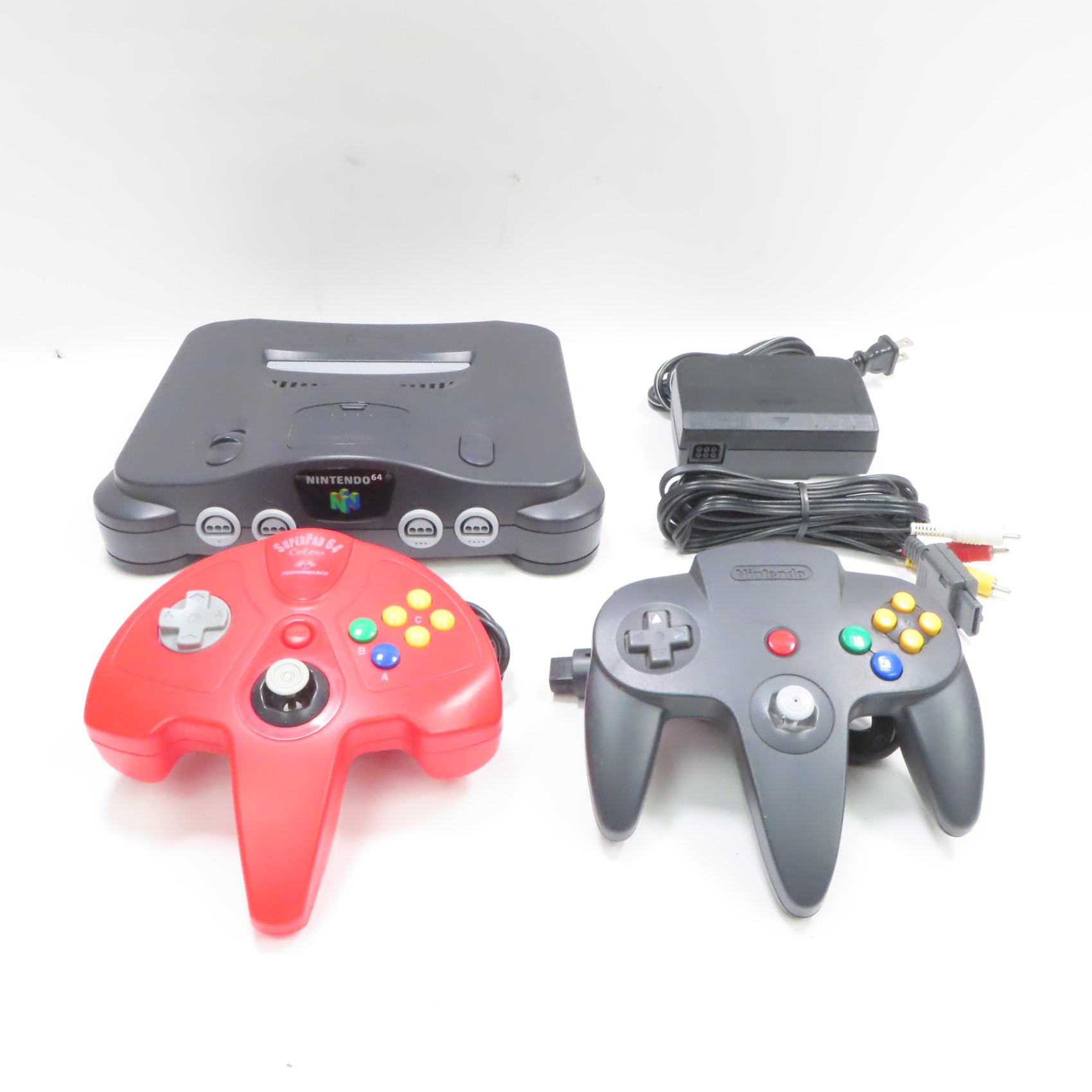 Nintendo N64 NUS-001 Home Video Game Console - Charcoal (3468)