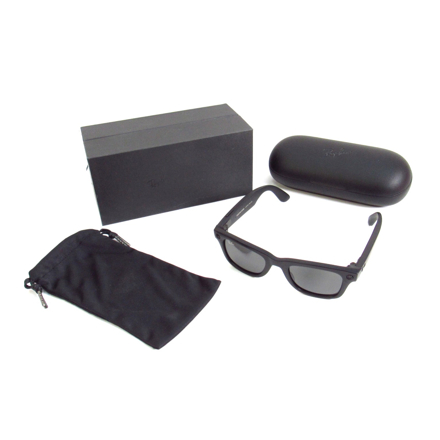 Ray-Ban Stories Wayfarer Luxottica (RW4002) Matte-Black Sunglasses