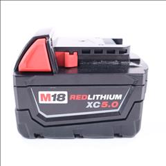 Milwaukee 48-11-1850 M18 18-Volt 5.0 Ah Li-Ion XC Extended Capacity ...