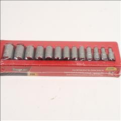 Snap-on Tools 313YTWY 13pc 1/2" Drive SAE Flank Drive Xtra Shallow ...