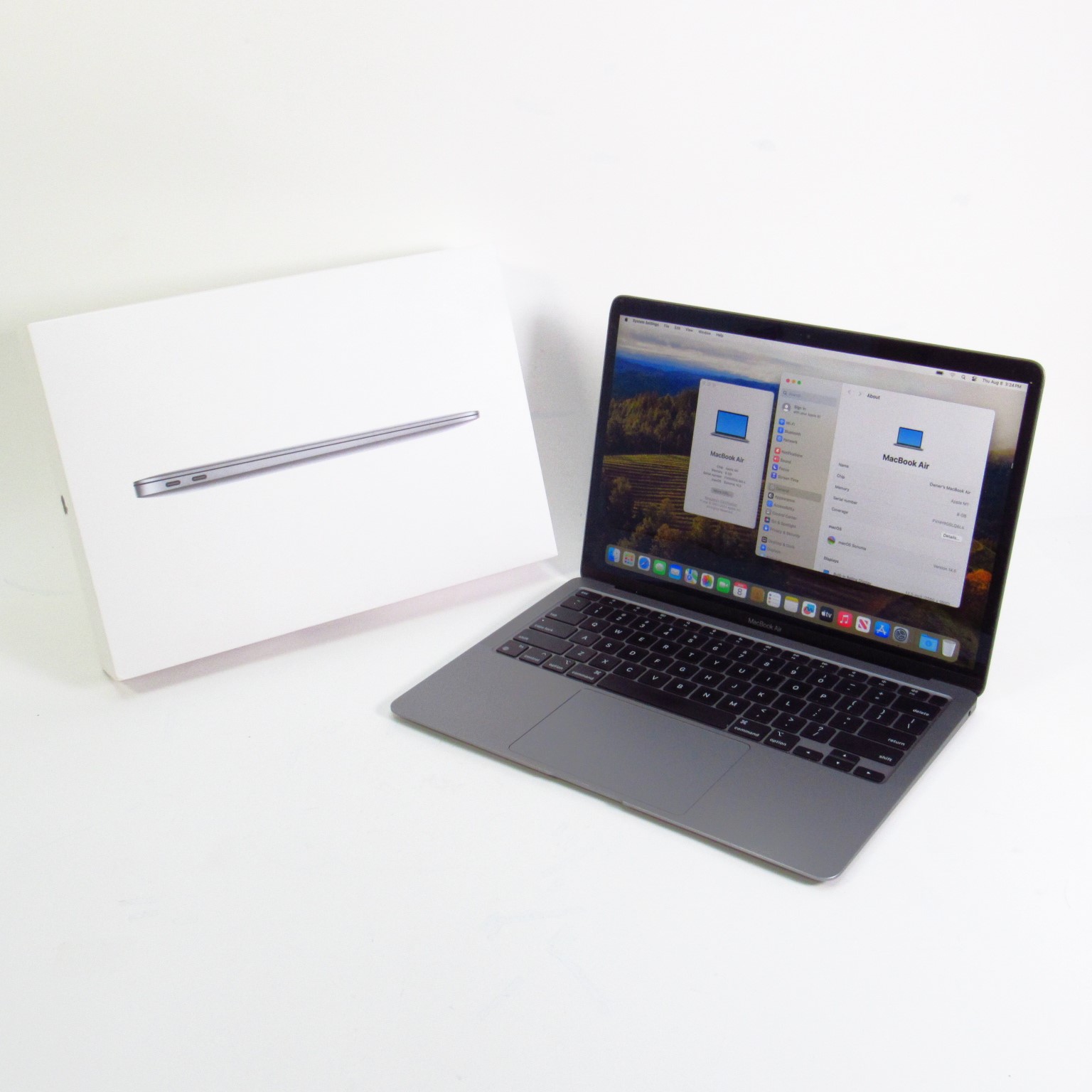 Apple MacBook Air (2020) MGN63LL/A M1 (7C GPU) 3.2GHz 8GB RAM 256GB SSD ...